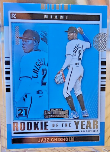 2021 Panini Contenders ROY Contenders Jazz Chisholm Jr. Rookie #ROY-JC ...