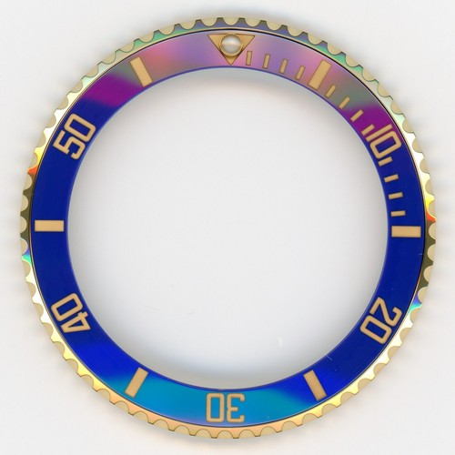 Bezel complete for Rolex 116613LB Blue Ceramic yellow gold color ...
