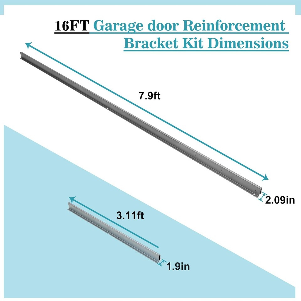 16 Foot Garage Door Strut, Garage Door Strut 16 Foot, Heavy Duty Garage ...