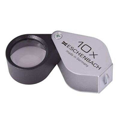 Eschenbach inspection loupe folding metal magnifier 10x magnification ...