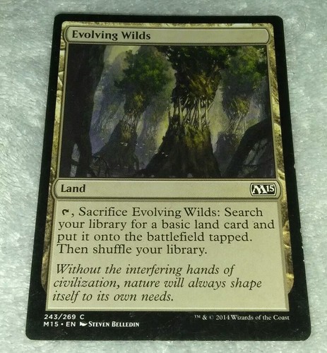 MTG - M15 - Evolving Wilds - MAGIC THE GATHERING - MP | eBay