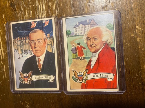 John Adams Woodrow Wilson US American President Cards | eBay