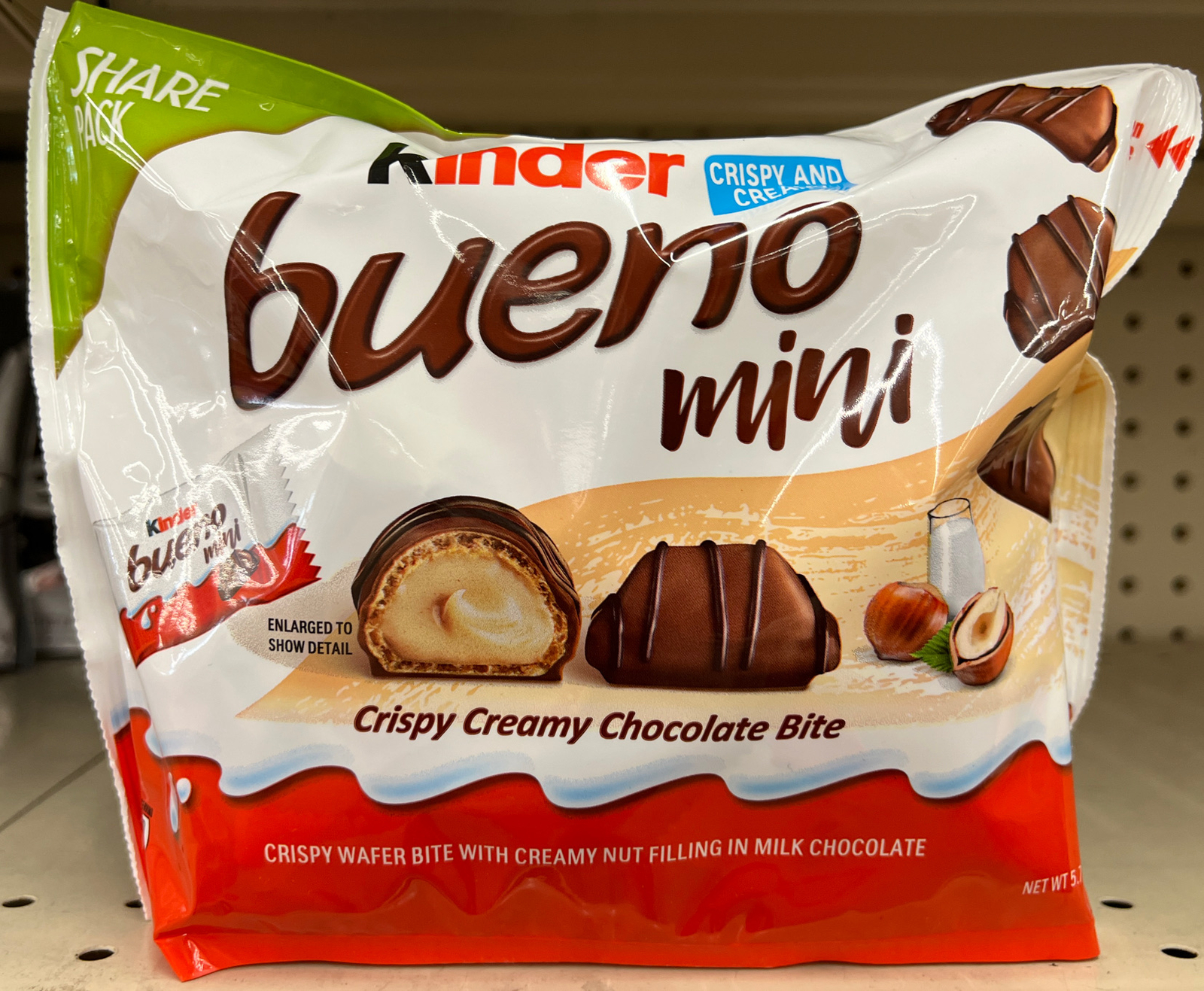 5 Kinder Bueno Mini Share Packs 10.14 oz Crispy Creamy Choc Bite | eBay