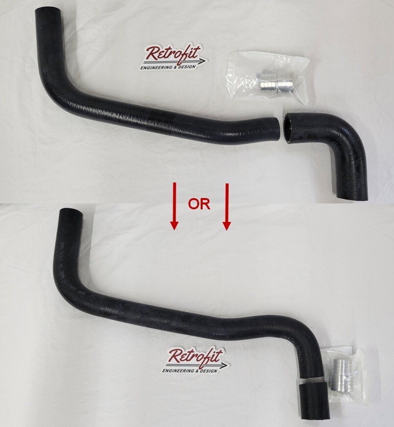 Universal LS Swap Radiator Hose Kit, LS1 LS2 LS3 Water Pump, Stock Rad ...