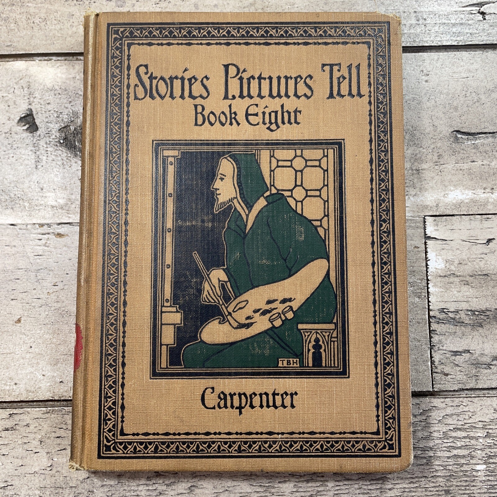 1918 Antique Illustrated Story Book "Stories Pictures Tell, Book Eight ...