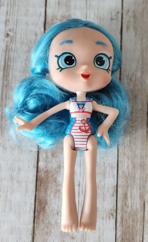 Shopkins Shoppies Beach Style B'Anchor Blue Hair Doll 5in. | eBay