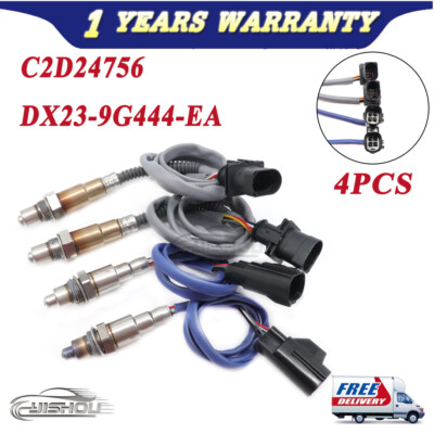 4pcs O2 Oxygen Sensor C2D24756 For Jaguar F-Type XF XJ 3.0L DX23-9G444 ...
