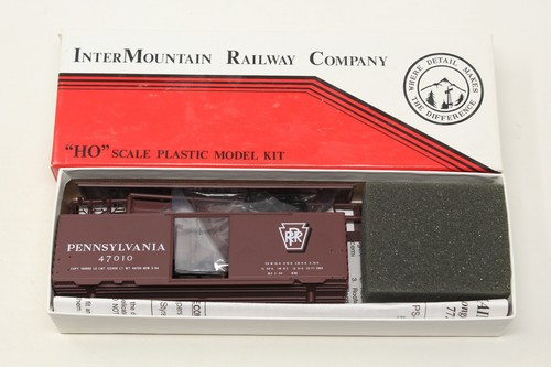 HO Intermountain 40454-07 40' PS-1 Box Car Pennsylvania PRR 47010 Red ...