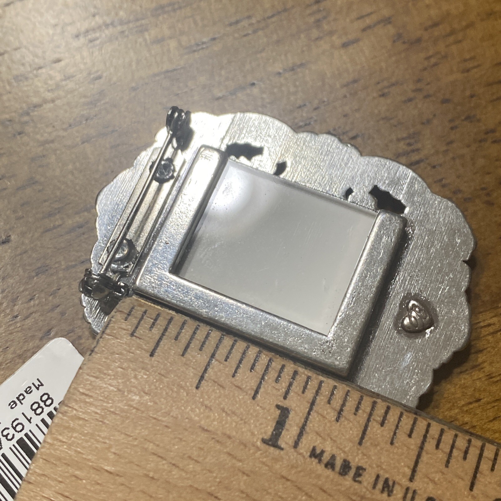 Brighton Silver Metal Lapel Pin Pinback Brooch Picture Frame NWT | eBay