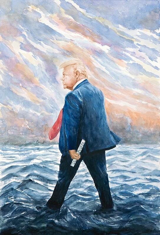 President Donald Trump Fine Art Print canvas signed Limited First Run ...
