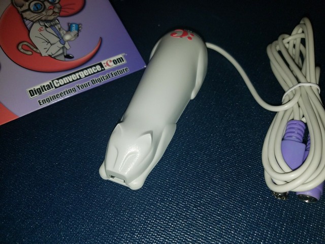 CRQ CueCat Cue Cat Barcode Optical Scanner w Computer Software DISKS ...