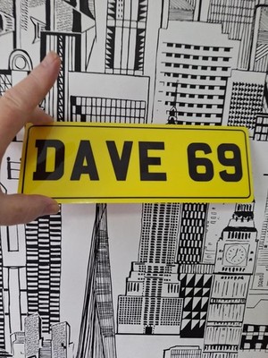 Mobility Scooter Number Plates Personalised one 9x21cm Any Name/Flag or ...