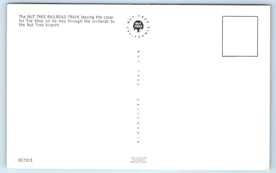 VACAVILLE, CA California ~ NUT TREE RAILROAD c1950s Solano County ...