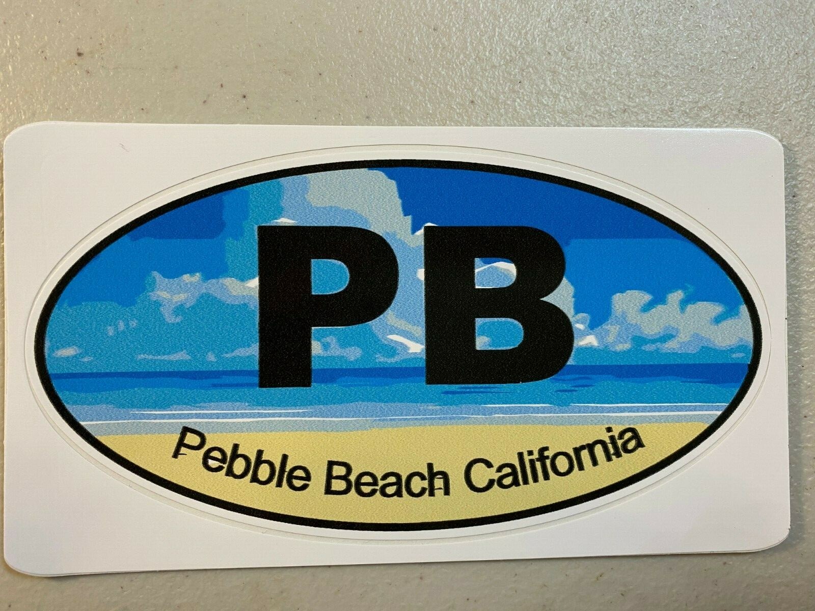PEBBLE BEACH CALIFORNIA PB DECAL STICKER SURF | eBay