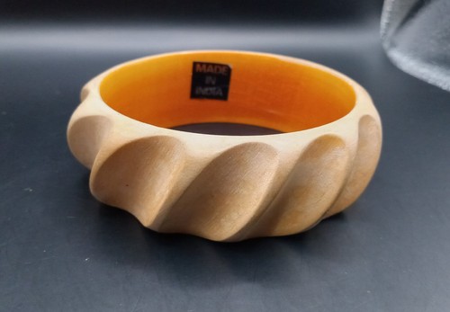 Natural Ivory Teak Bangle Bracelet Made In India #303 | eBay