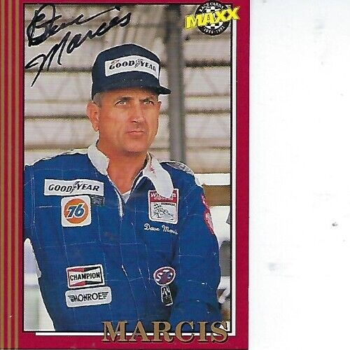 DAVE MARCIS SIGNED 1992 MAXX RED RACING #71 - NASCAR | eBay