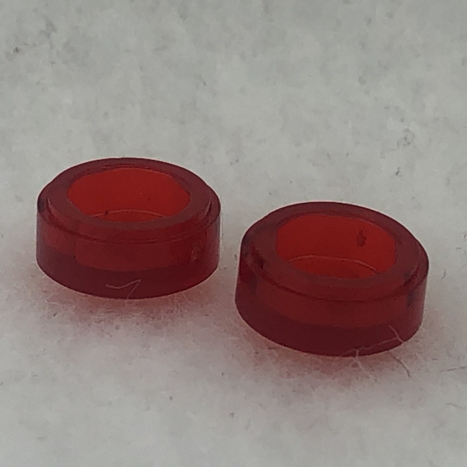 LEGO 98138 Trans Red Tile, Round 1 x 1 (x2) | eBay