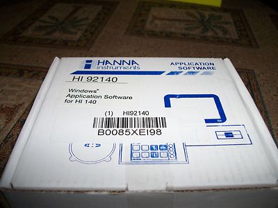HANNA INSTRUMENTS Hi92140 WNDOWS COMP SOFTWARE FOR HI140 HI142 NEW ...