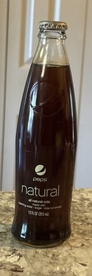 Pepsi Natural All Natural Cola 12 FL OZ Glass Bottle New Unopened ...