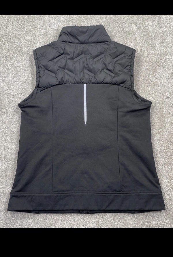 CALIA Cold Dash Run Full Zip Quilted Vest Jacket Women's Size M BLACK ...