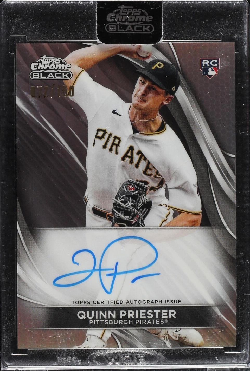 2024 Topps Chrome Black - Autographs Quinn Priester #CBA-QP Refractor ...