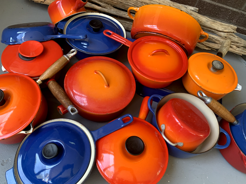 1960's Le Creuset CouSaNces + CoPco CaSt iRon EnaMeL DuTch OveN ...