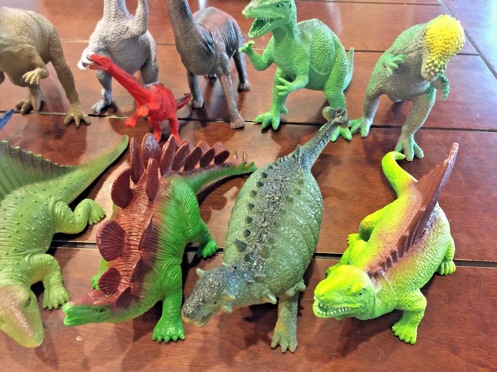 LOT Of 13 Mixed Dinosaurs Rubber Plastic | eBay