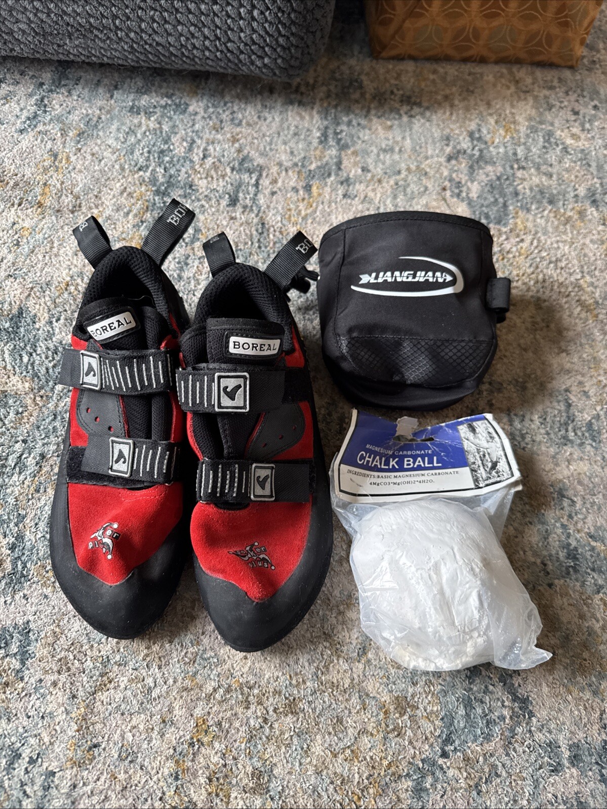 Boreal Eva Anti-Shock Heel Rock Climbing Shoes UK 9, US 10 With Chalk ...