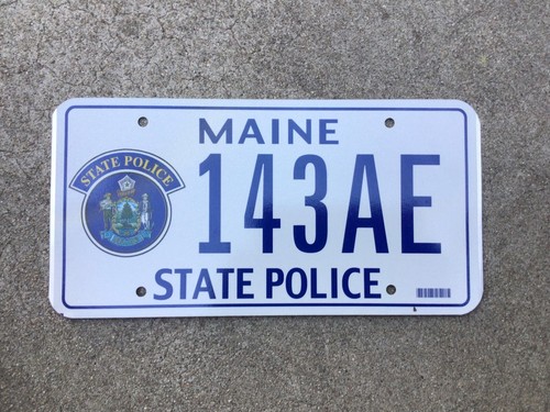 2002 - MAINE - STATE POLICE - LICENSE PLATE | eBay