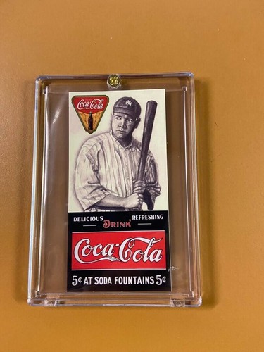 Babe Ruth Coca-Cola Adver Rp Baseball Card New York Yankees HOF (.0362 ...