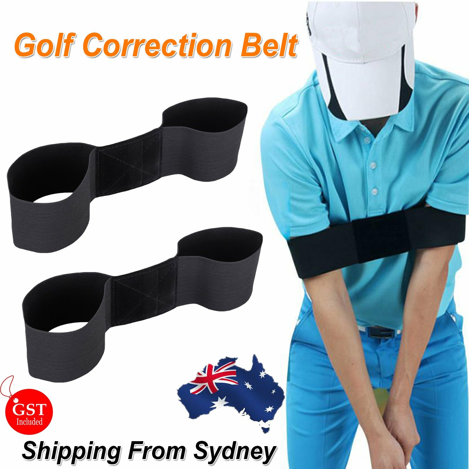 Golf Swing Training Aid Golf Arm Band Posture Motion Correction Belt ...