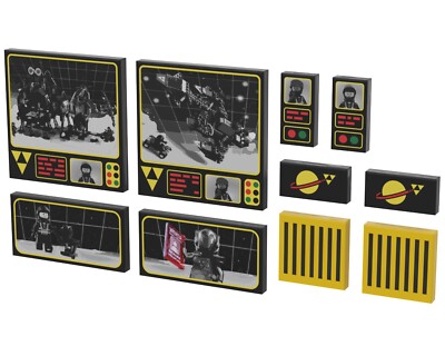 Custom UV Print on LEGO Tiles - Blacktron I pack 3 | eBay Australia