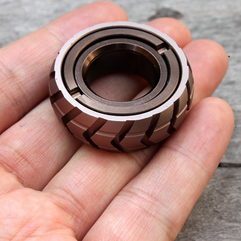 EDC Mechanic Ring Tire Fidget Clicker Magnetic Slider Haptic Toy Stress ...