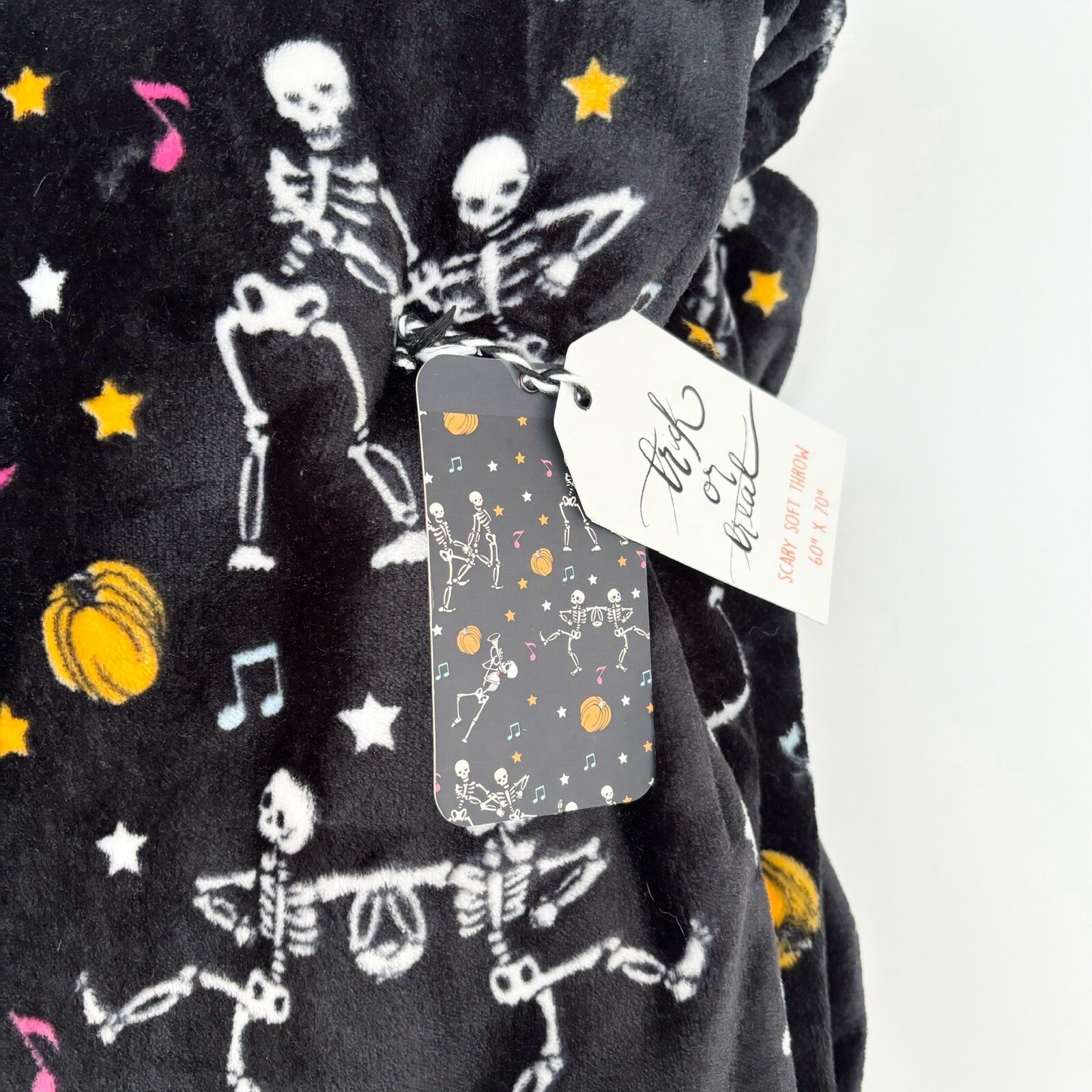 Homesense / Tkmaxx Halloween Skeleton Blanket / Throw | eBay UK