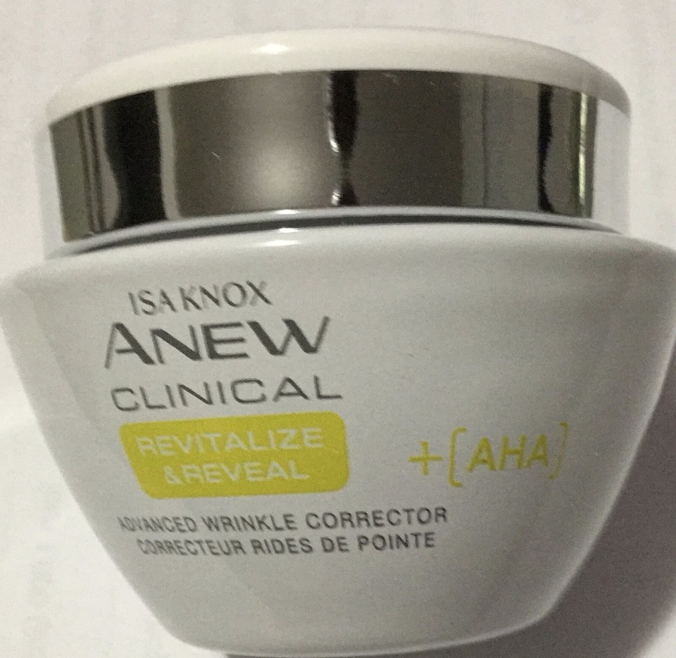 AVON ISA KNOX ANEW CLINICAL ADVANCED WRINKLE CORRECTOR + AHA ...