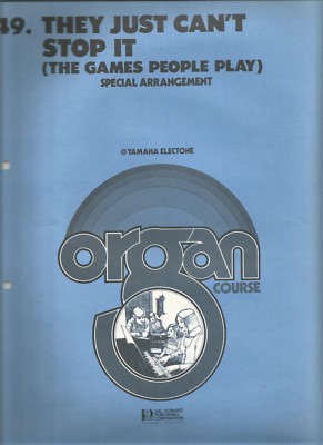 Yamaha Electone Organ Course Sheet Music No. 49 'They Just Can't Stop ...