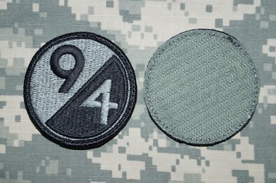 Military Patch US Army 94th Training Division ACU Authentic Hook and ...