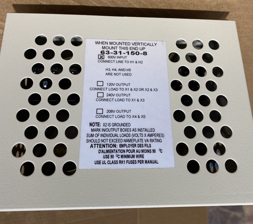 SOLA MCR 63-31-150-8 CONSTANT VOLTAGE REGULATOR 500VA | eBay