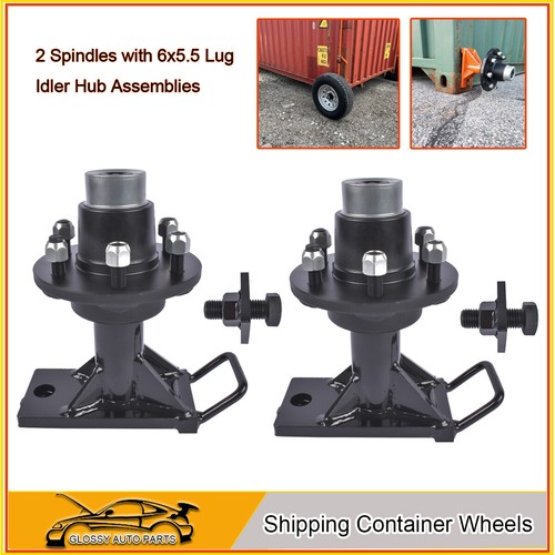 2Pcs 6x 5.5 Lug Upgrade Superior Shipping Container Wheels, Bolt-on ...