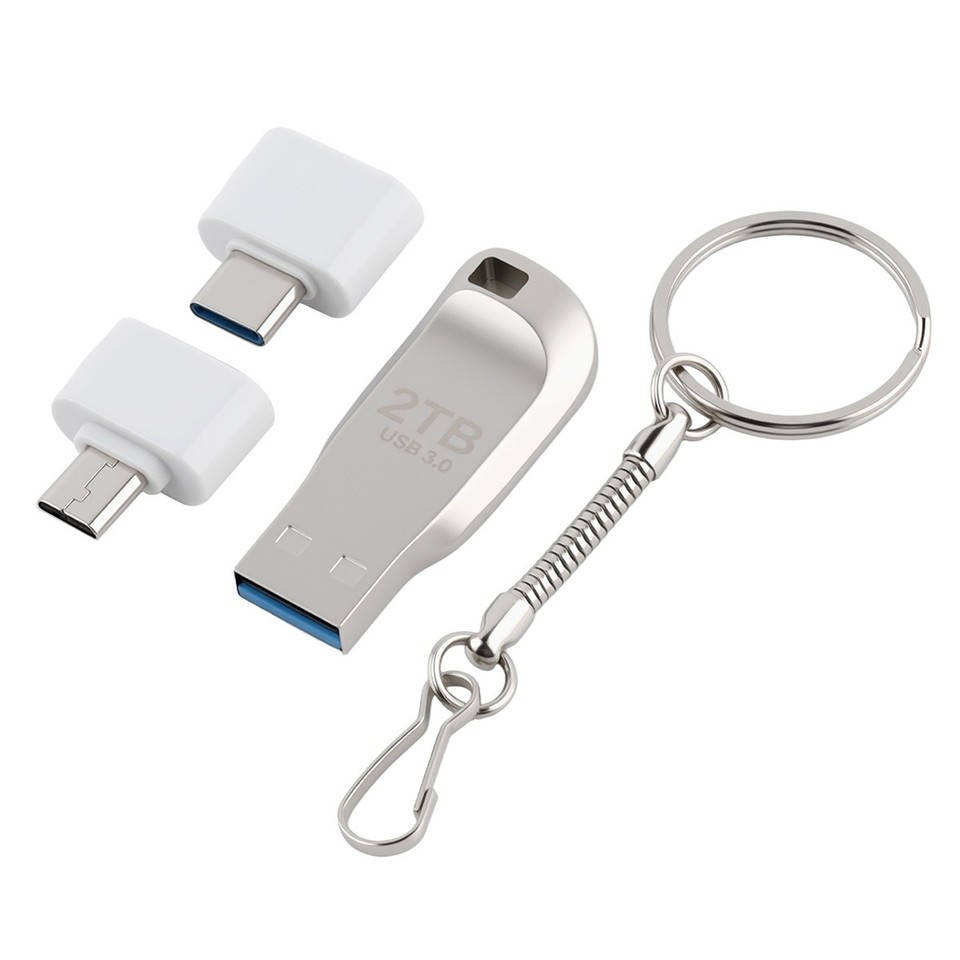 2TB Flash Drive USB 3.0 U Disk Type C Thumb Memory Stick Pen PC Laptop ...