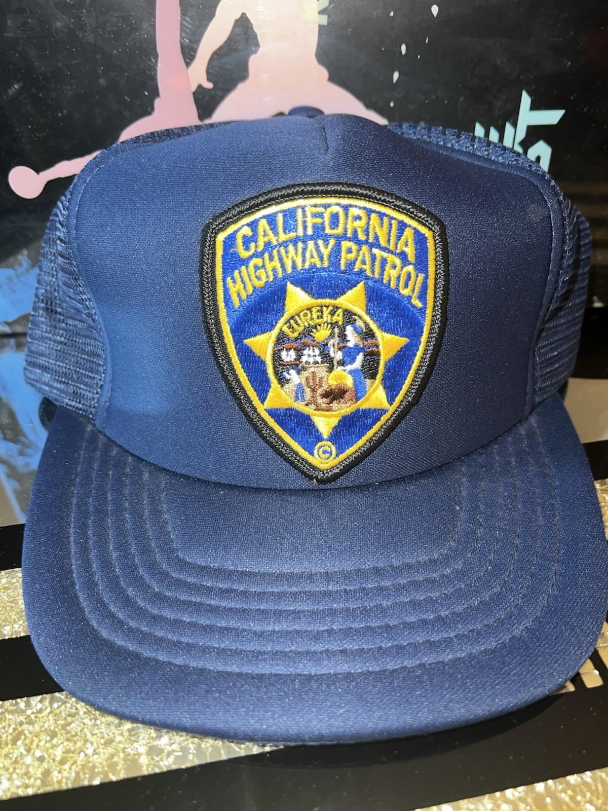 Vintage 80s California Highway Patrol Mesh Snapback H… - Gem