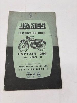James Motorcycle Captain 200 Instruction Book | eBay UK