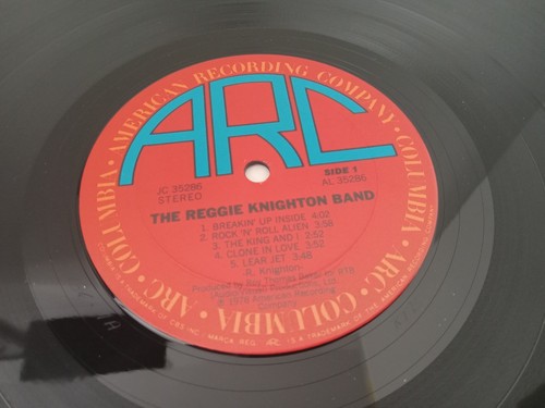 The Reggie Knighton Band LP ARC Columbia Record JC 35286 Classic Rock ...