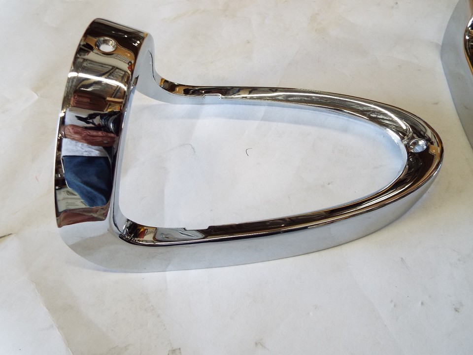 55 1955 Chevrolet Chevy Taillight 2 NEW Bezels, Bel Air,210,150, Nomad ...