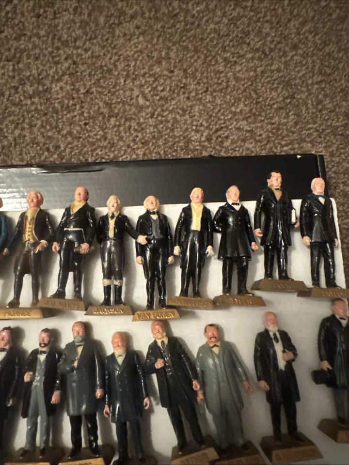 Vintage Lot of 36- MARX PRESIDENTS Painted 1960's Mini FIGURES *NICE ...