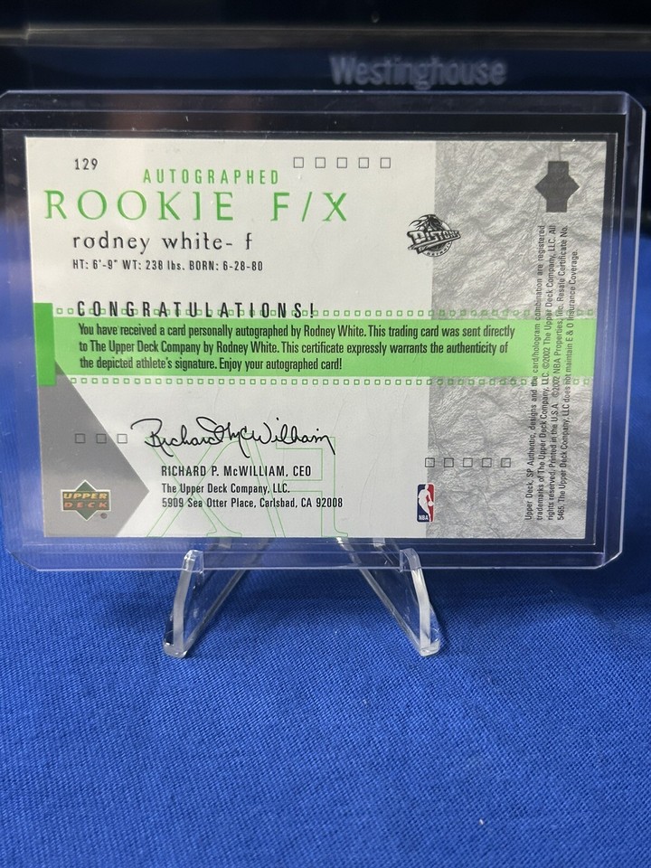 Rodney White Autographed On Card F/X!🔥🔥 | eBay