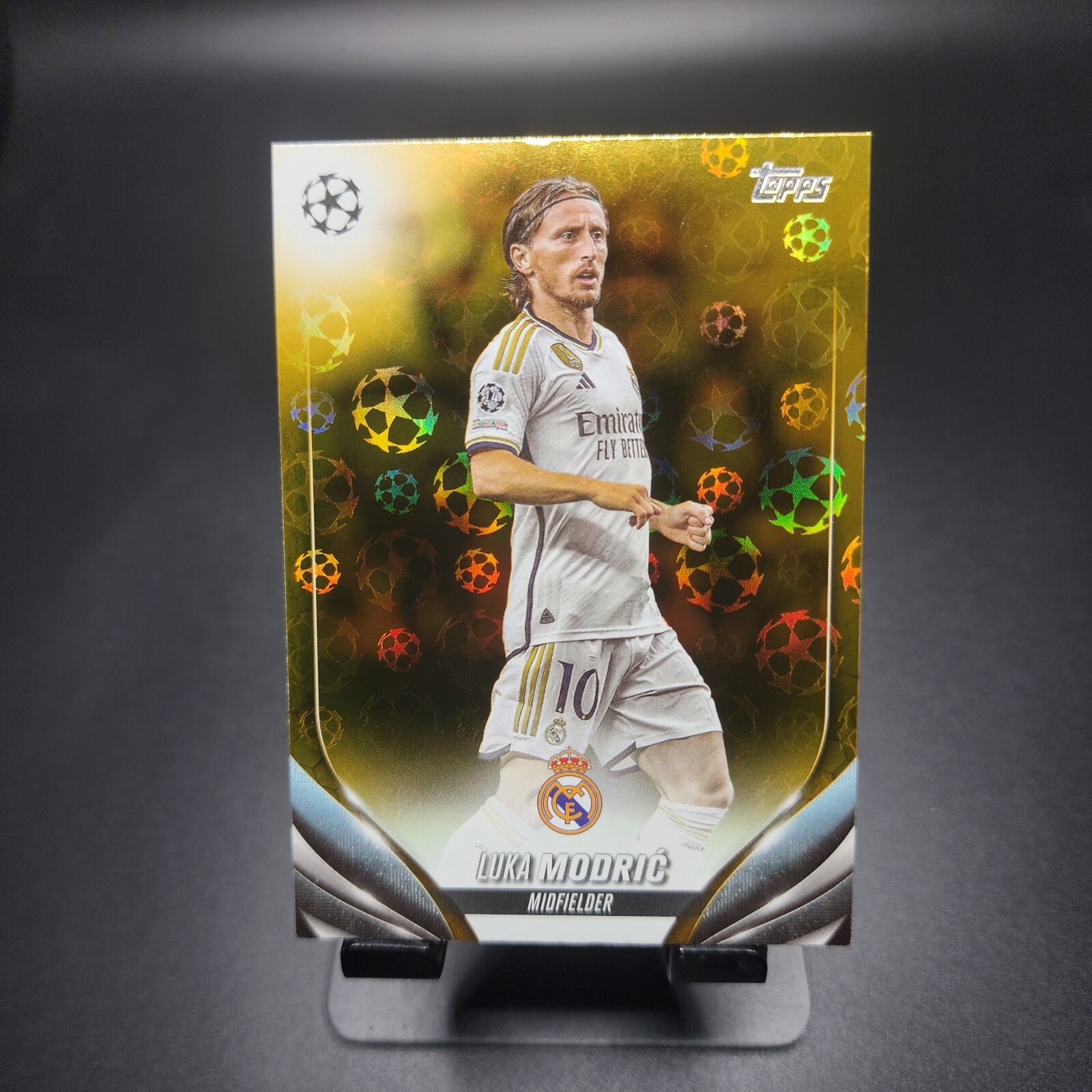 2023-24 Topps UEFA Club Competitions #5 Luka Modric Gold Starball | eBay