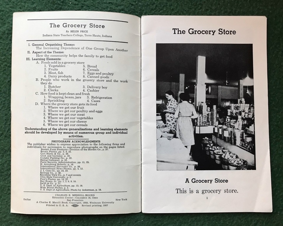 The Grocery Store by Helen Price Little Wonder Book 114 1957 ...