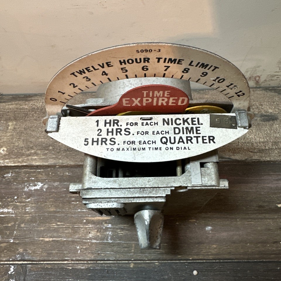 Vintage 2410 Duncan Parking Meter Mechanism 12-Hour 5-10-25 Cents ...
