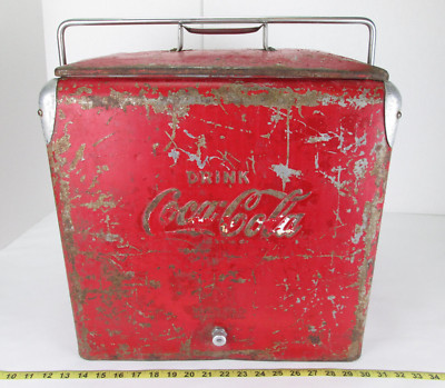 Vintage Drink Coca-Cola Coke Ice Crest Cooler TempRite Arkansas City KS ...